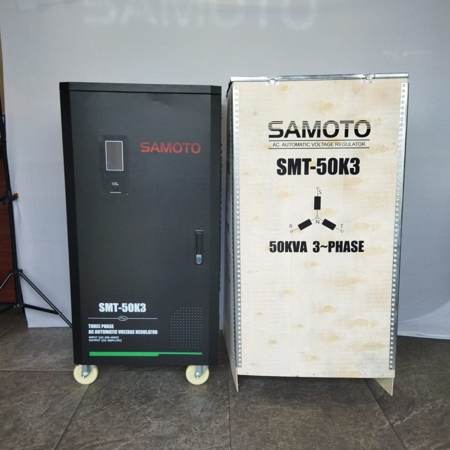 Jual SAMOTO Stabilizer 50000VA Stavolt Three Phase Stavolt SMT50KVA 3 ...