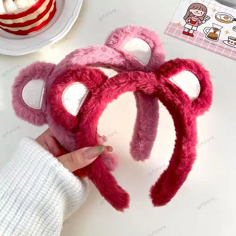Jual Bando pink lotso bando telinga beruang bando aesthetic | Shopee ...