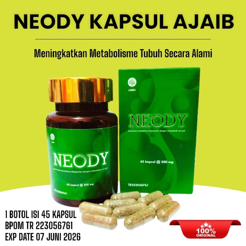 Jual NEODY KAPSUL AJAIB SUPERFOOD 1 BOTOL ISI 45 KAPSUL NATURES MOST IMMUNITY BOOSTER ORIGINAL ...