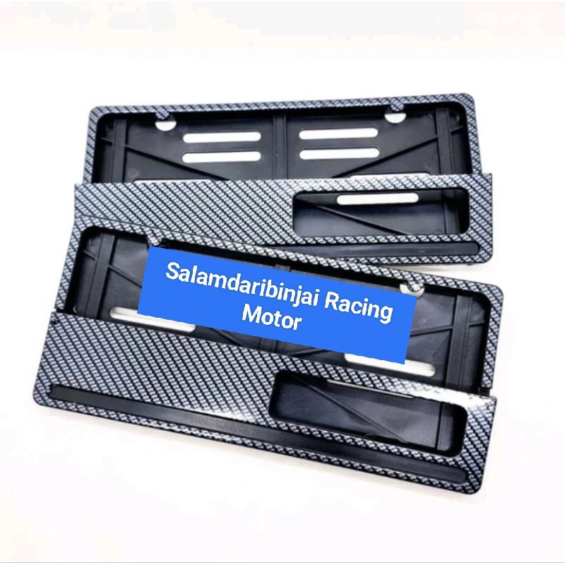 Jual Sepasang Depan Belakang Bingkai Plat Nomor Motor Karbon Semua ...