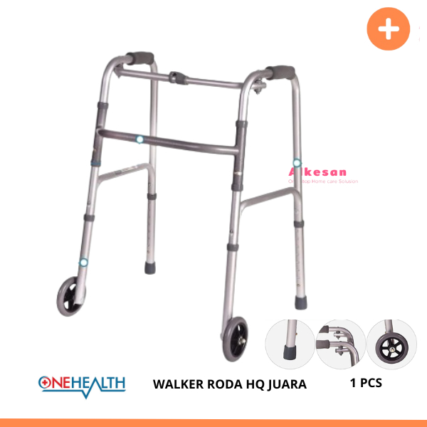 Jual Juara Walker Lansia Roda HQ Tongkat Alat Bantu Jalan Dengan Roda 1 ...