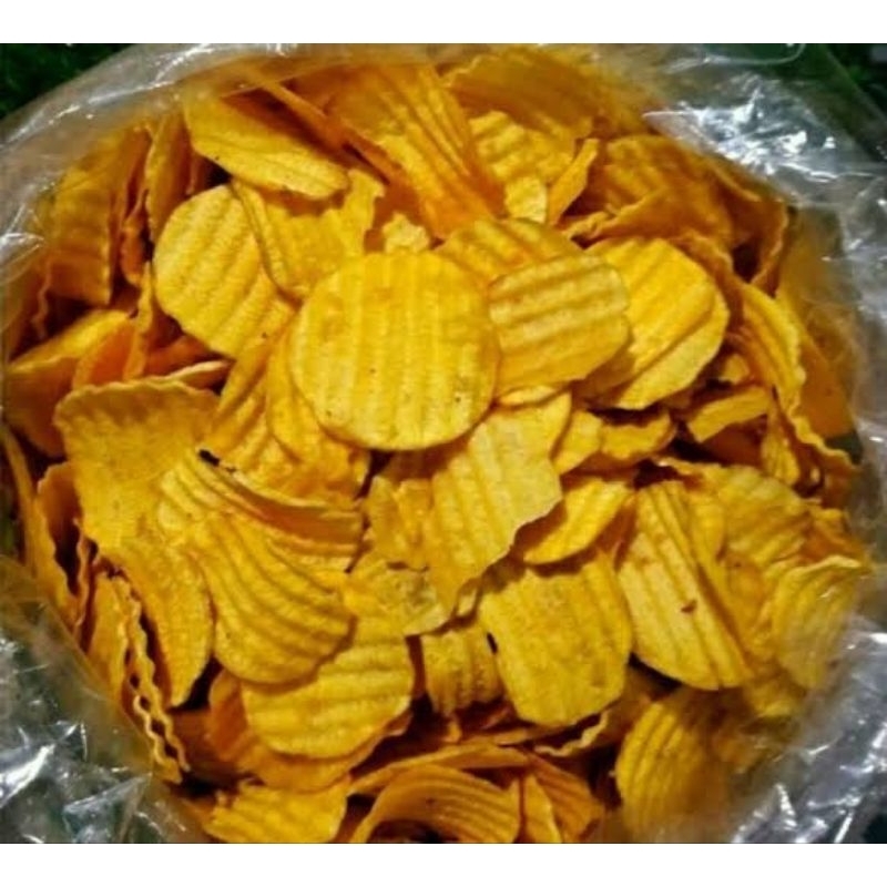 Jual snack camilan kiloan Keripik Talas Gelombang Chitato Rasa Original ...