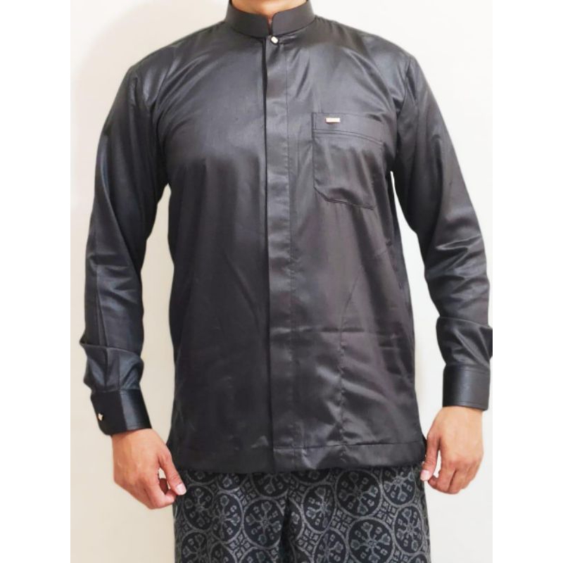 Jual BAJU KOKO ATASAN MERK AMMU MODEL YAMANI SAUDI POLYSTER MANSET SIKU ...