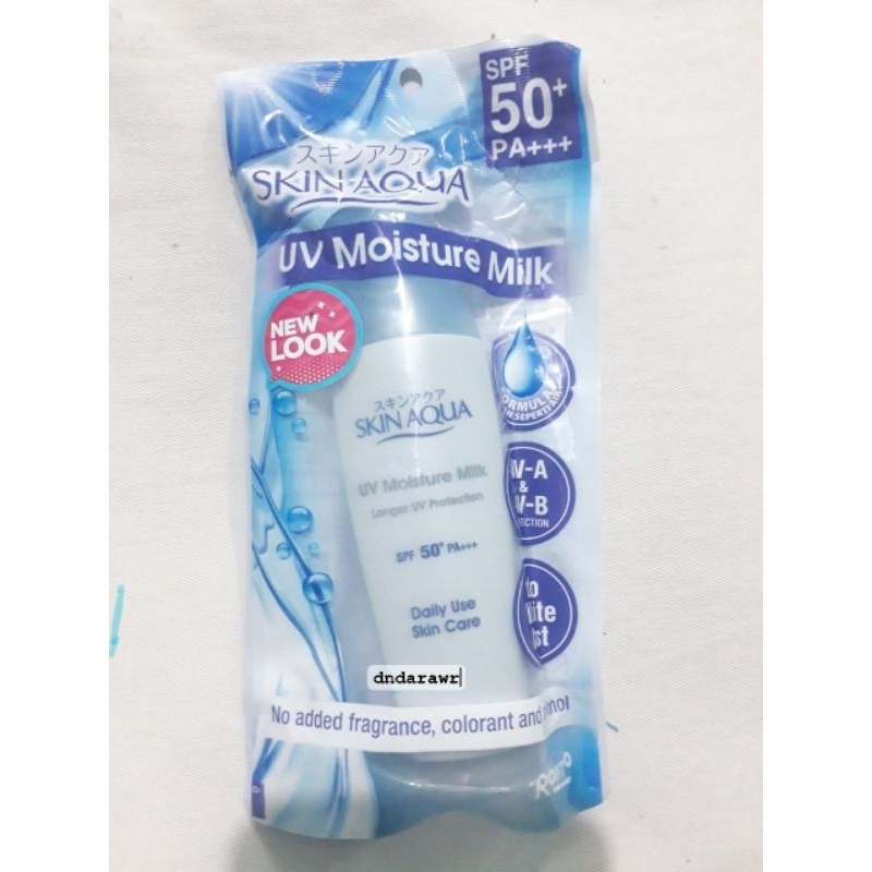 Jual NEW Skin Aqua Spf 50+ UV Moisture Milk Sunscreen | Shopee Indonesia