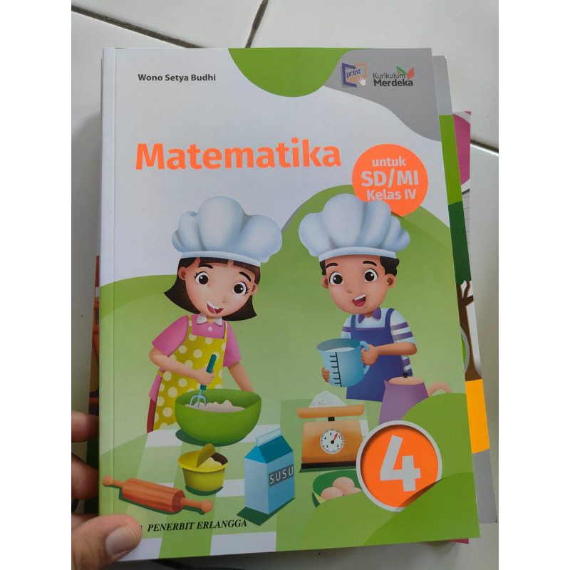 Jual buku paket matematika untuk kelas 4 SD kurikulum merdeka terbaru ...