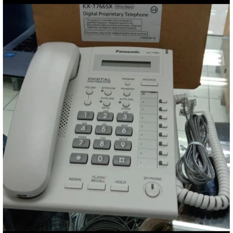 Jual Telepon Digital Panasonic KX-T7665 like new | Shopee Indonesia