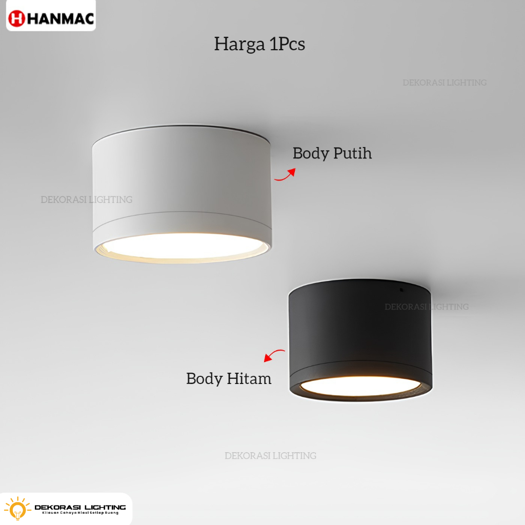 Jual Lampu downlight led tempel plafon outbow 12watt panel terang model ...