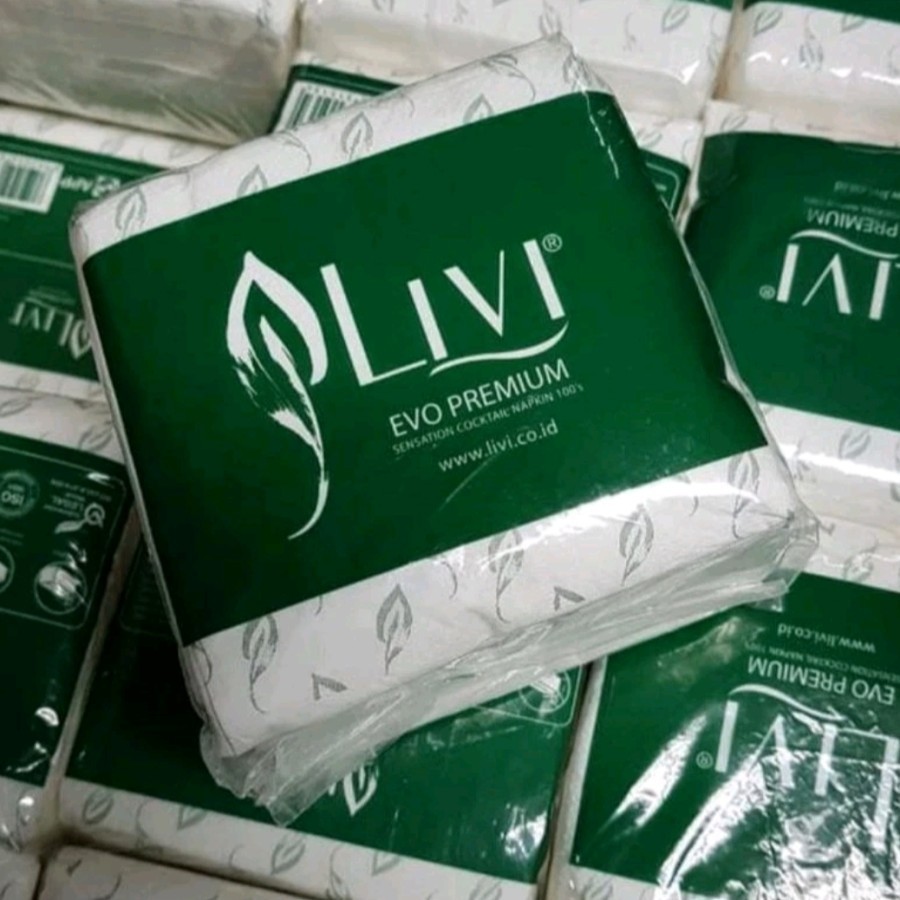 Jual LIVI EVO SENSATION TISSUE PREMIUM COCKTAIL NAPKIN 100 Sheet ...