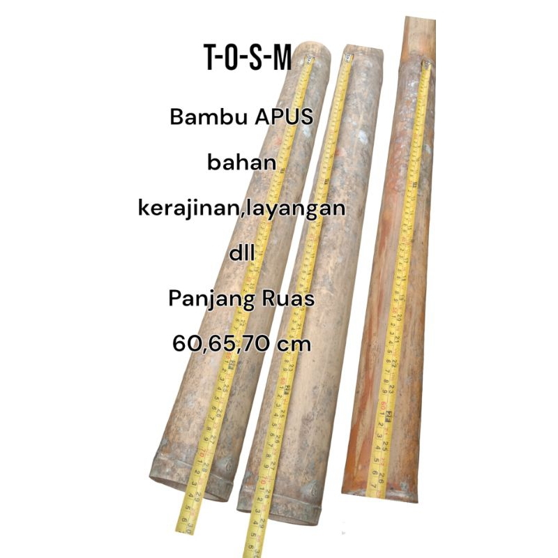 Jual New Bambu APUS tua Tebal Bahan kerajinan Ruas 70cm | Shopee Indonesia