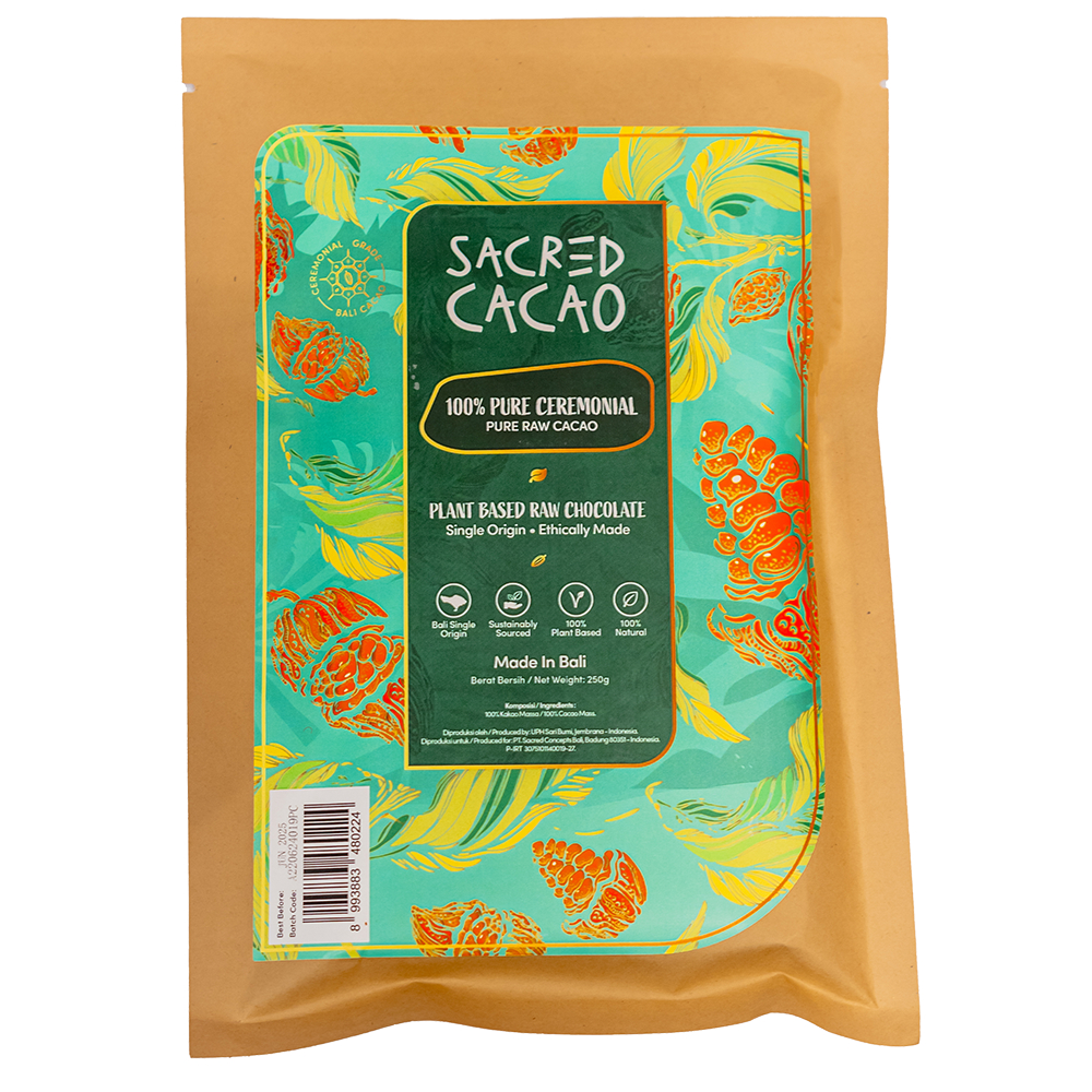 Jual Chocolate Coklat Sacred Cacao 100% Pure Ceremonial Bali Raw Cacao ...