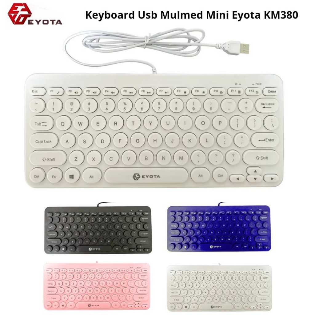 Jual itstore Keyboard Mini USB Eyota KM380 Ultra Thin Keyboard | Shopee ...