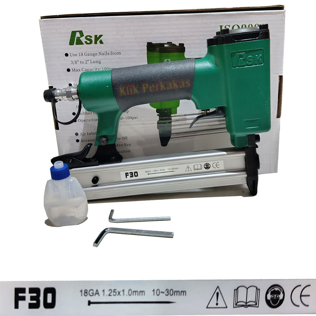 Jual PROMOO RSK Air Nailer F30 - Mesin Alat Paku Tembak Staples Stapler | Shopee Indonesia
