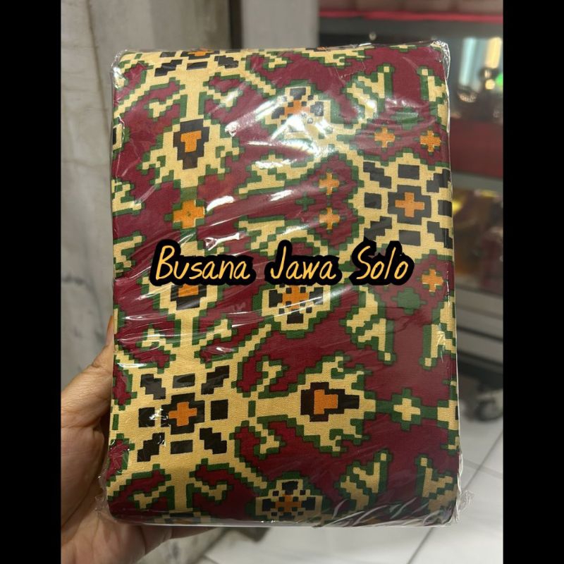 Jual Sabuk Ubet Beskap Motif Cinde Aksesoris Busana Jawa Solo Pria ...