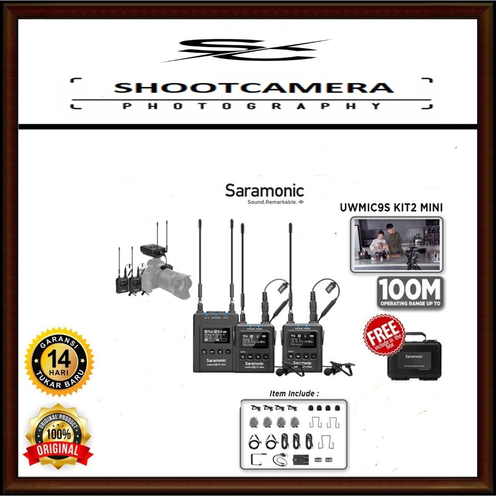 Jual SARAMONIC UWMIC9s MINI RX9 + TX9 + TX9 WIRELESS OMNI LAVALIER ...