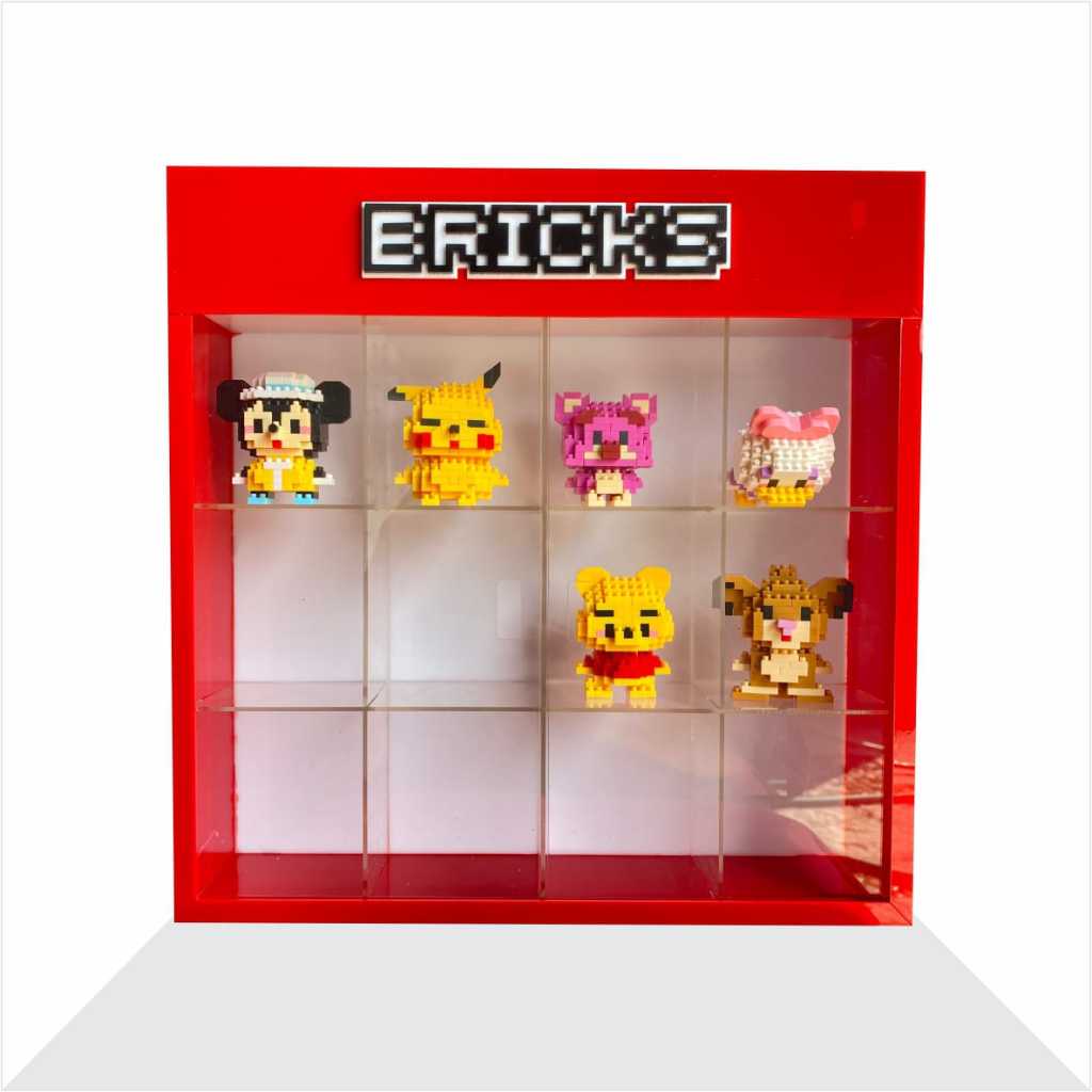 Jual RAK LEGO BRICK ISI 12 / RAK MAINAN BRICK / DEKORASI | Shopee Indonesia
