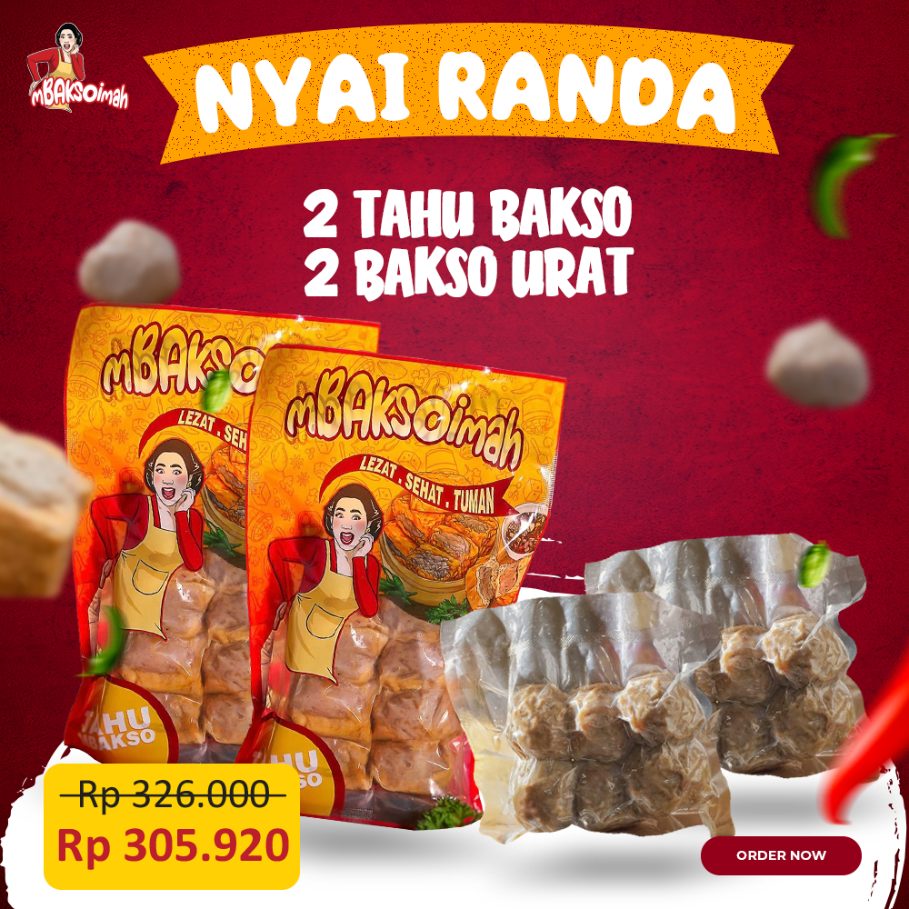 Jual mBAKSOimah Paket Nyai Randa (2 pack tahu bakso dan 2 pack bakso ...