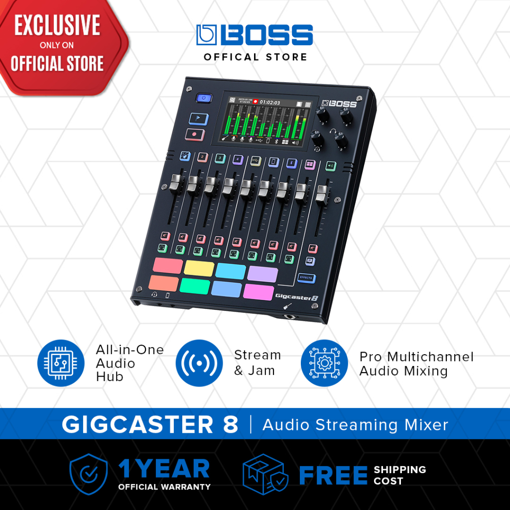 Jual BOSS GIGCASTER-8 Audio Streaming Mixer | Shopee Indonesia