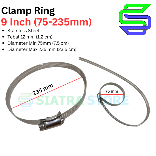Jual Klemring 6 Inchi dan 9 inchi Pengikat ODP klem ring Clamp Selang ...