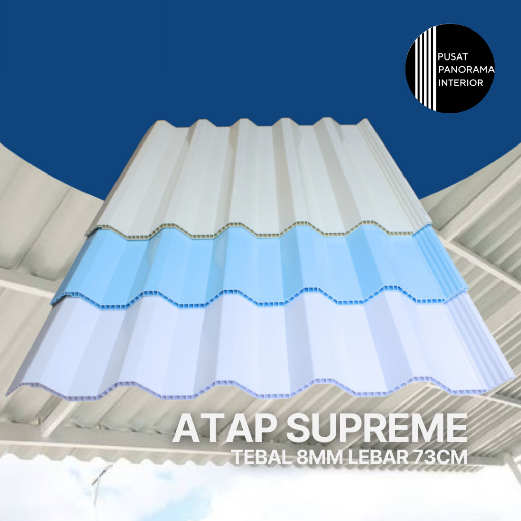 Jual Atap uPVC Supreme Lite Tebal 8mm 12 mm Harga Permeter HIGH QUALITY ...