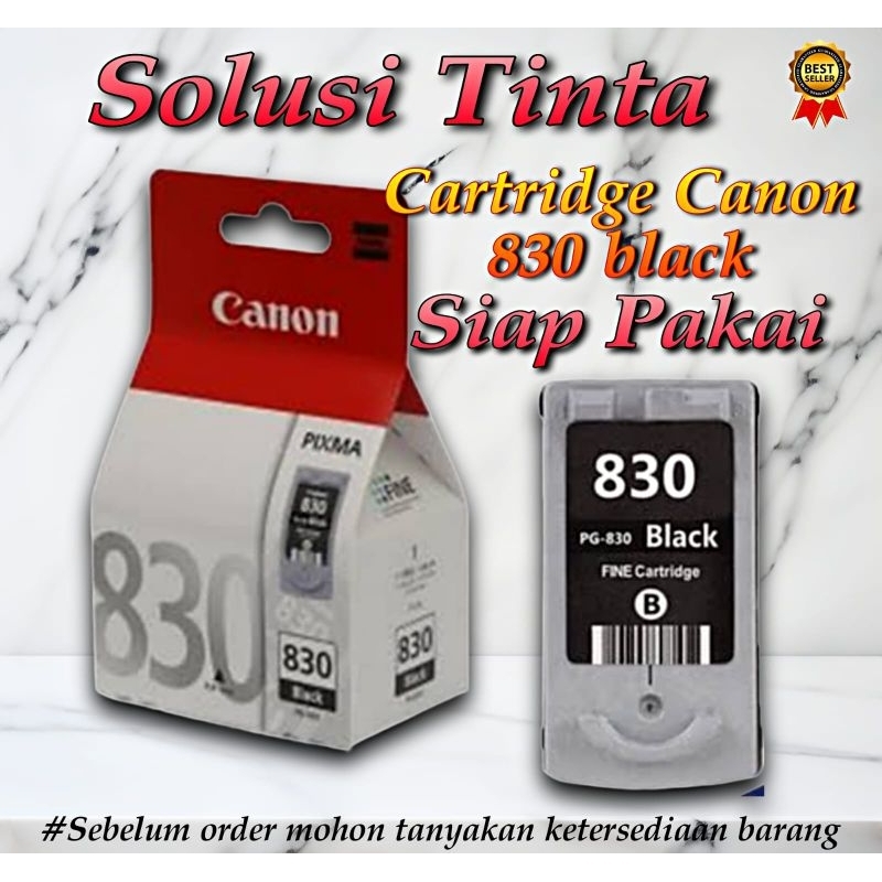 Jual tinta cartridge canon 830 black siap pakai | Shopee Indonesia