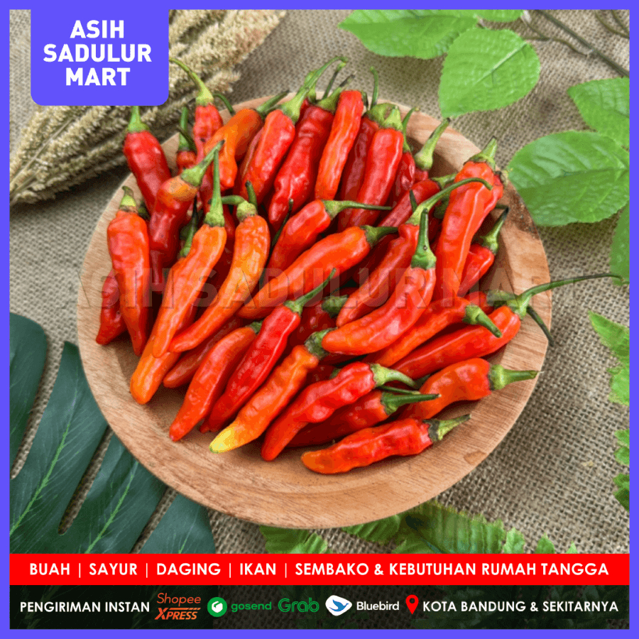 Jual Cabe Rawit Merah 500g dan 100g Fresh Promo Bumbu Dapur Bandung ...