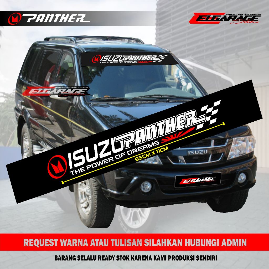 Jual Stiker kaca depan mobil isuzu panther cutting stiker kaca mobil ...