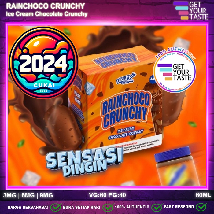 Jual Liquid Rainchoco Crunchy Chocolate Ice Cream 60ML Pop by Lakley x ...