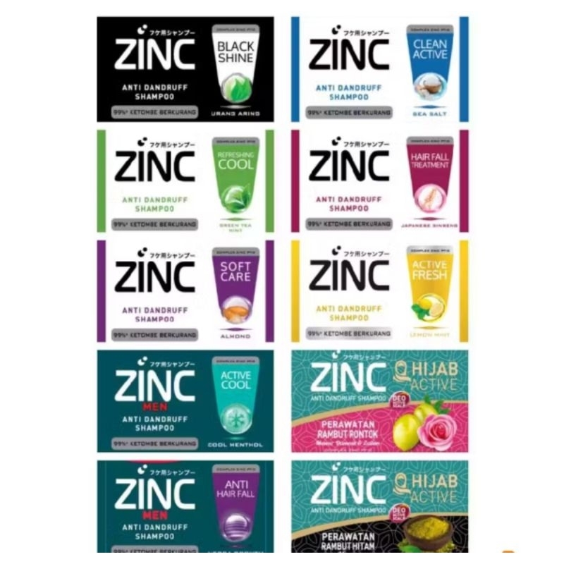 Jual Shampo zinc 1 renteng isi 24 pcs | Shopee Indonesia