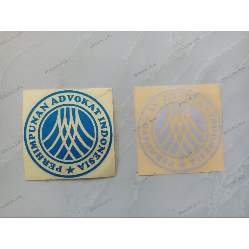 Jual Stiker Peradi Advokat Bulat Logo Baru Warna Reflective Nyala ...
