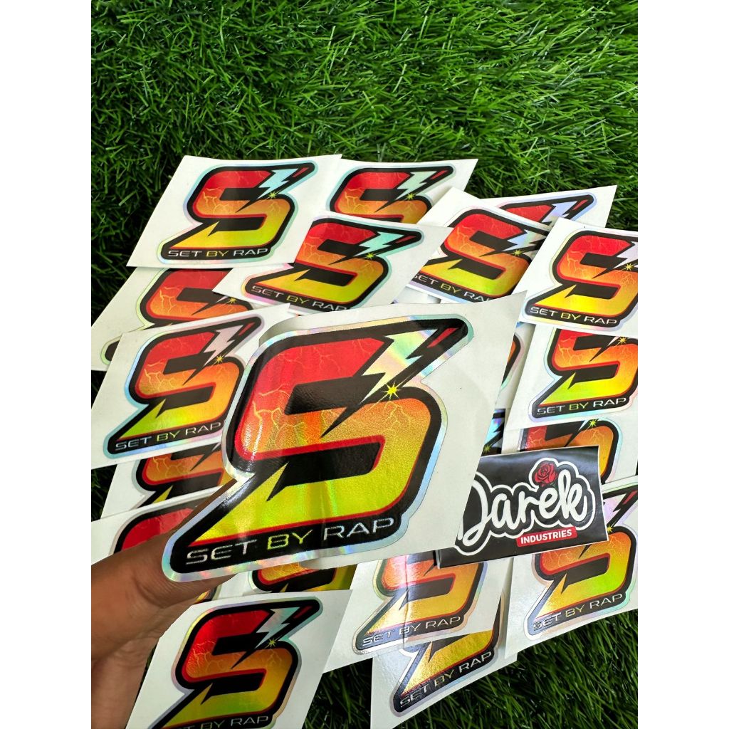 Jual STIKER SET BY RAP PRINTCUT HOLOGRAM PUTIH HITAM STICKER SETBYRAP ...