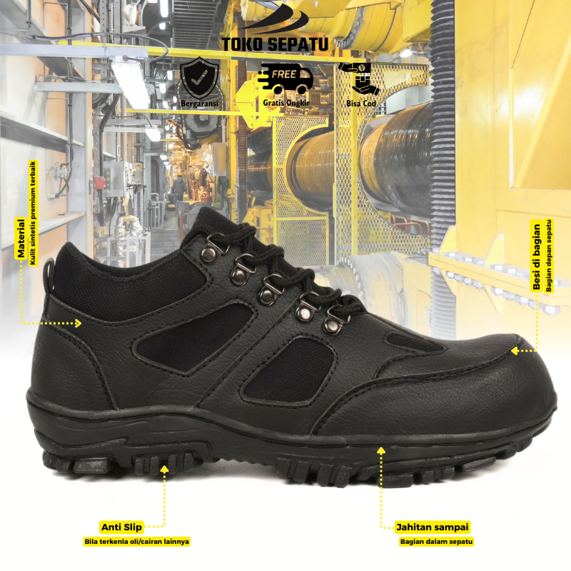 Jual Sepatu Safety Pria Boots Safety Shoes Sepatu Safety Pria Boot ...