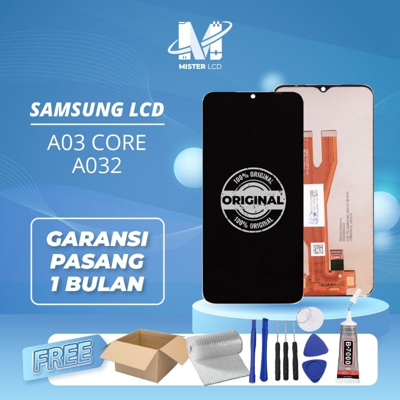 Jual LCD SAMSUNG A03 CORE / A032 / A032 FULLSET ORIGINAL FREE LEM + OPENING SET | Shopee Indonesia