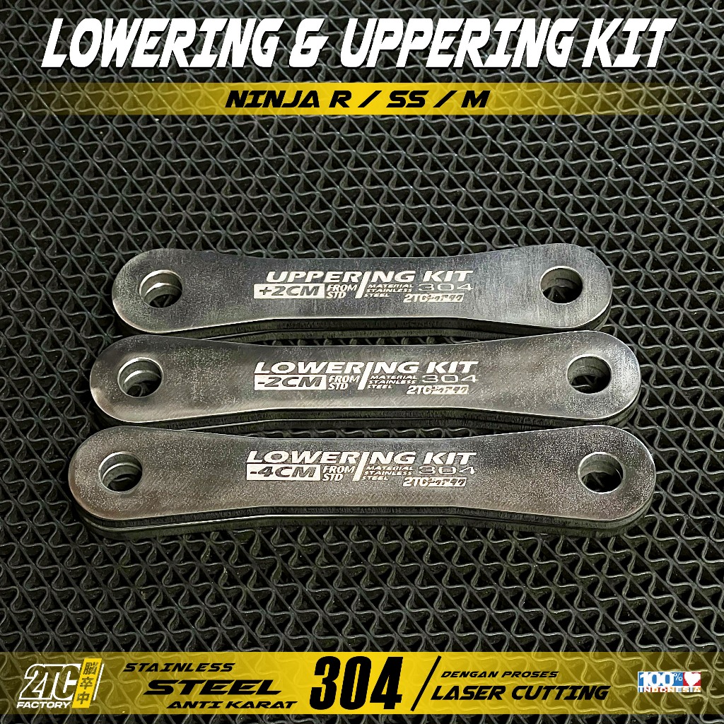 Jual LOWERING KIT DAN UPPERING KIT NINJA R / SS / M STAINLESS STELL 304 ...