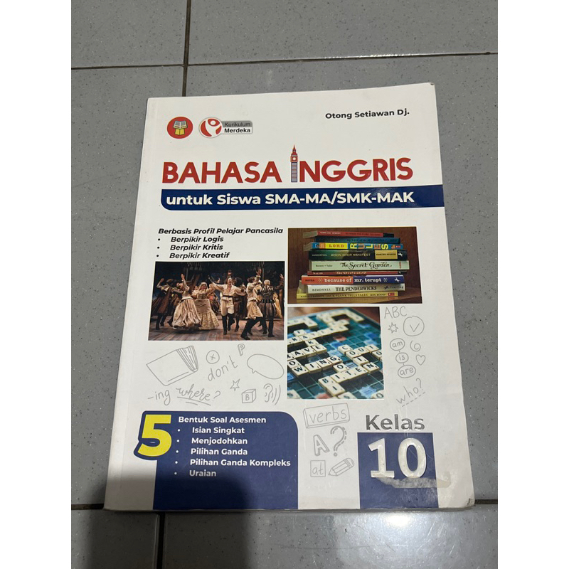 Jual Buku Cetak Bahasa Inggris Kelas 10 SMA Kurikulum merdeka | Shopee ...