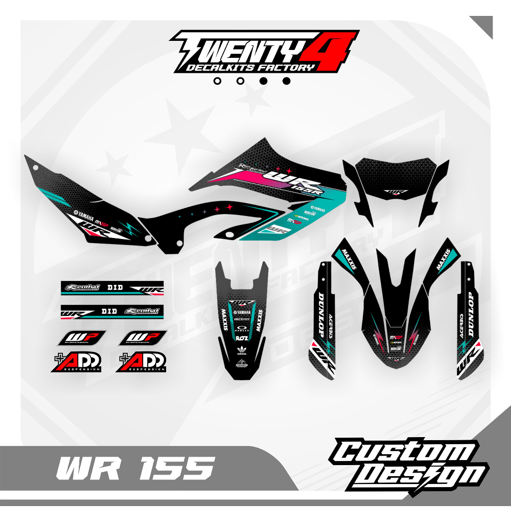 Jual Decal Yamaha Wr155 Design Full Black - Decal Yamaha Wr 155 Custom ...