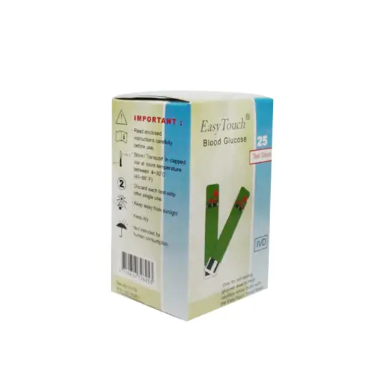 Jual Easy Touch Blood Glucose 25 Strips Test EasyTouch Strip Gula Darah ...