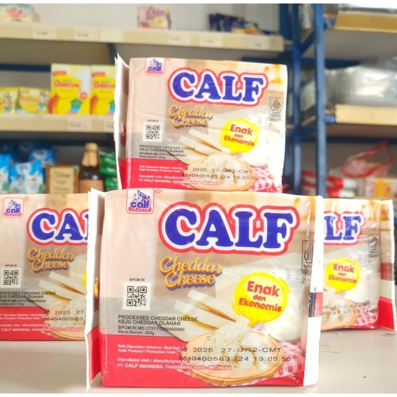 Jual Keju Calf 200Gr / Calf Cheddar 200Gr / Cheddar Cheese 200Gr / Keju ...