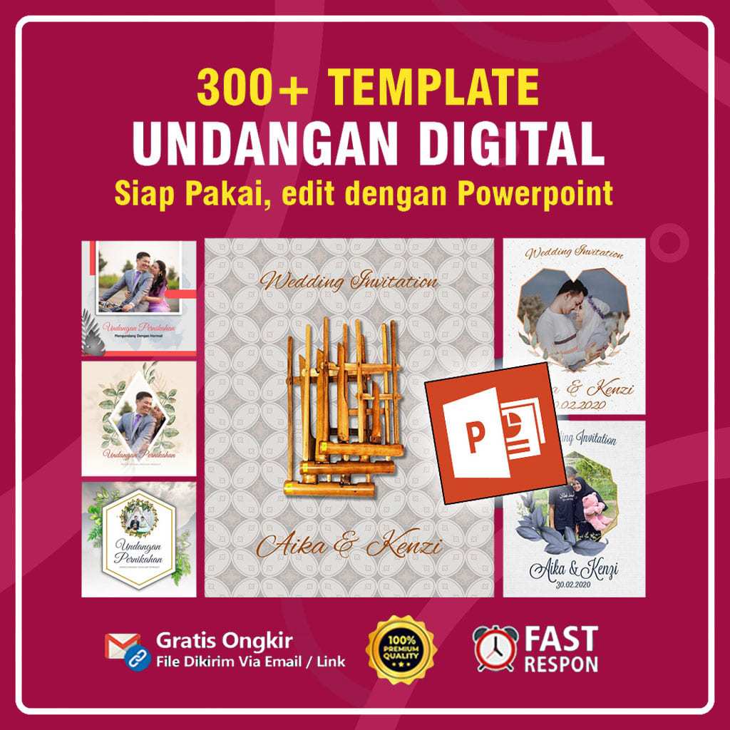 Jual 300+ Template Undangan Digital PPT PowerPoint + Bonus | Shopee ...