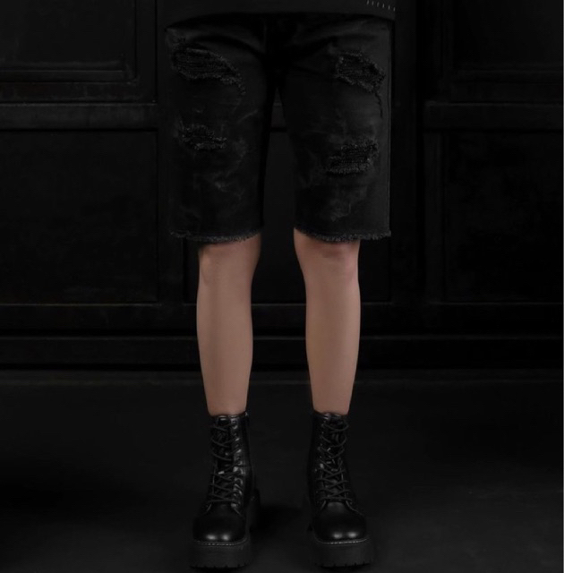 Jual Rucas Crystal Washed Diamond Pattern Short Jeans | Rucas Grand ...