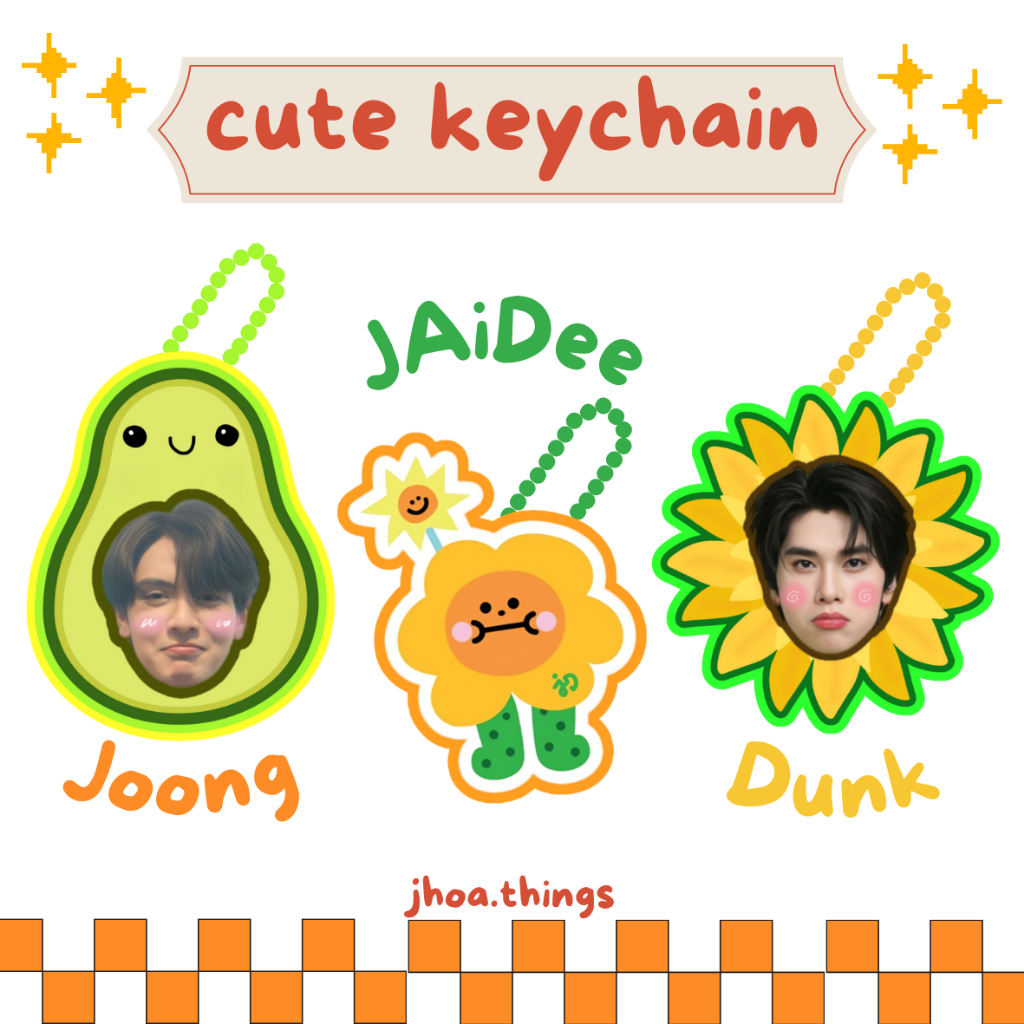 Jual CUTE ACRYLIC KEYCHAIN JOONG ARCHEN DUNK NATACHAI JAIDEE GMMTV ...
