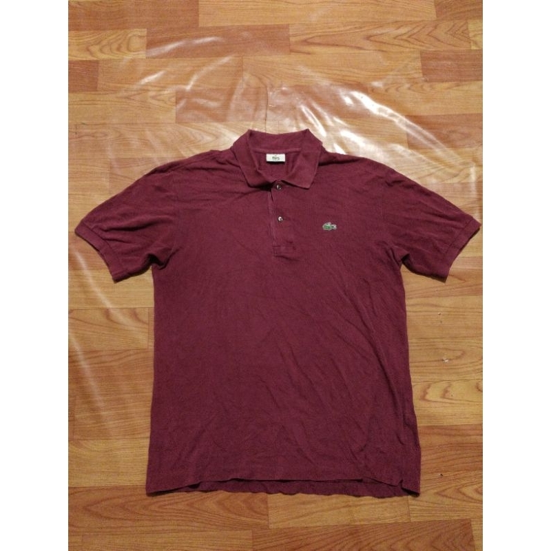 Jual Lacoste Polo Shirt Maroon | Shopee Indonesia