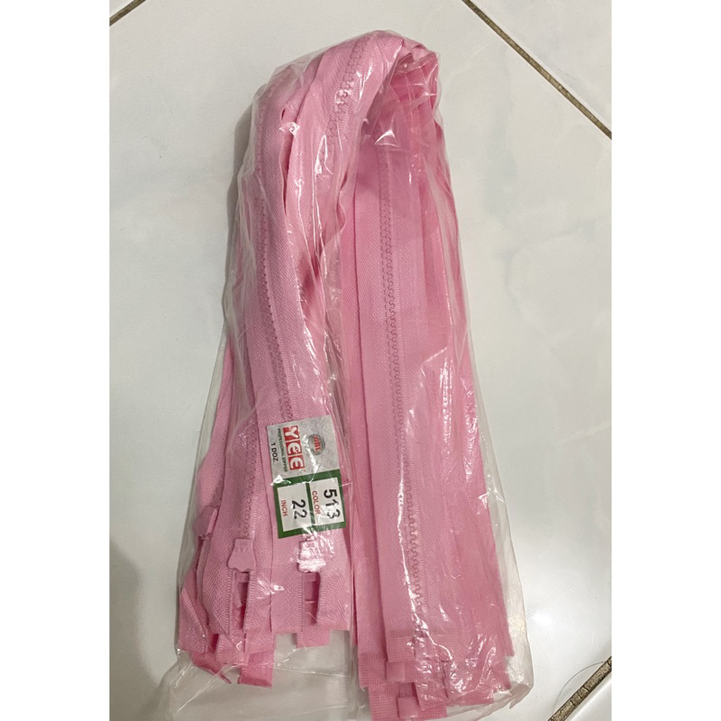 Jual Resleting Jaket YEE Vislon Gigi besar 22 inch (55 cm) per lusin | Shopee Indonesia
