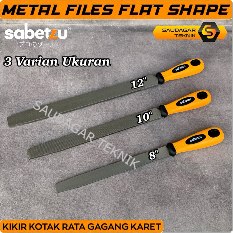 Jual Kikir Besi Flat 8 Inch 10 Inch 12 Inch Sabetzu Metal Files Kikir ...
