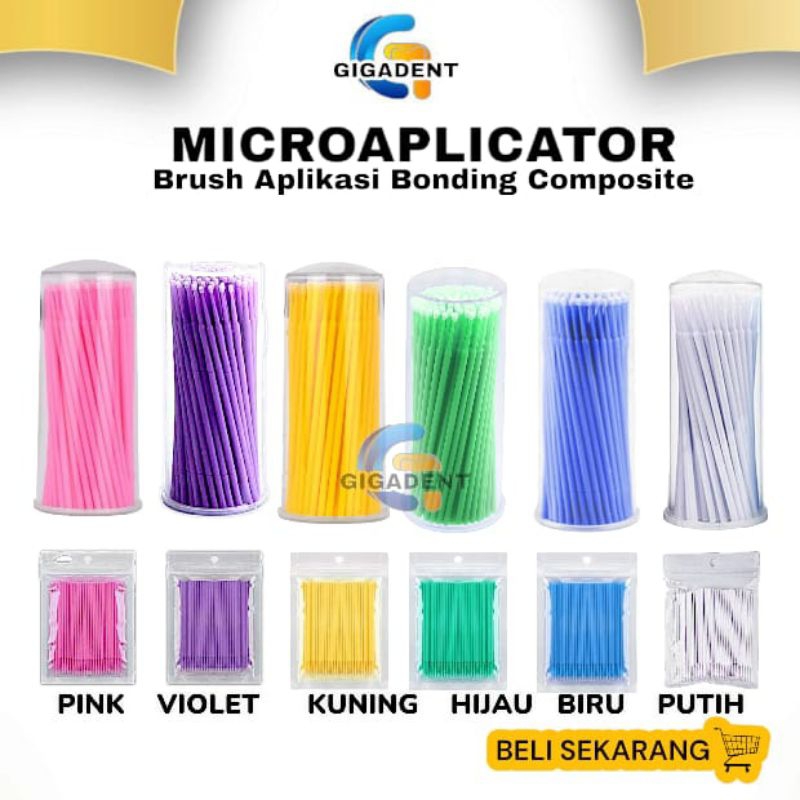 Jual DENTAL MICRO APLICATOR / BONDING APLICATOR / MICROBRUSH | Shopee ...