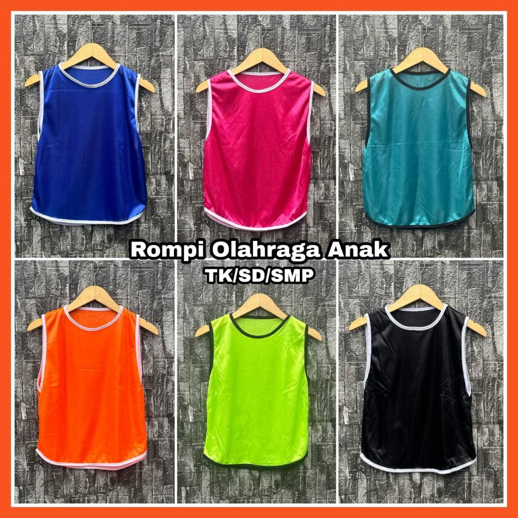 Jual Rompi bola polos untuk anak anak rompi futsal anak SD SMP Polos ...