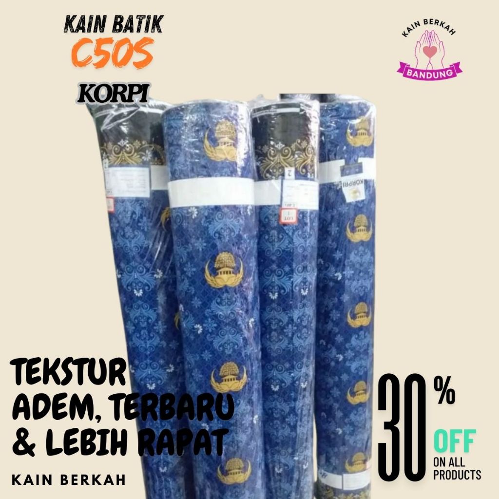 Jual KAIN KORPRI MOTIF TERBARU 2022 RESMI BATIK SERAGAM KAIN KORPRI ...
