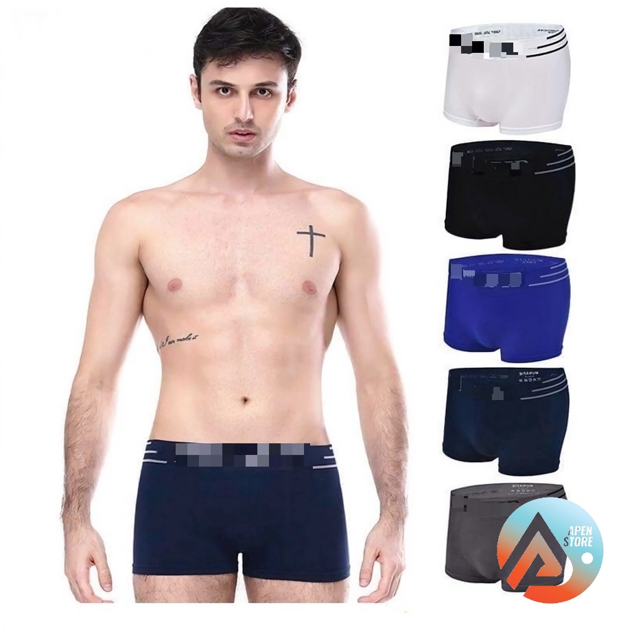Jual MURMER APEN Boxer Pria Underwear Man Sempak Cowok Celana Kolor ...