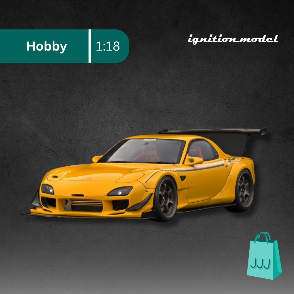 Jual Ignition Model / 1:18 Mazda RX-7 FEED Afflux GT3 (FD3S) Yellow / Diecast | Shopee Indonesia