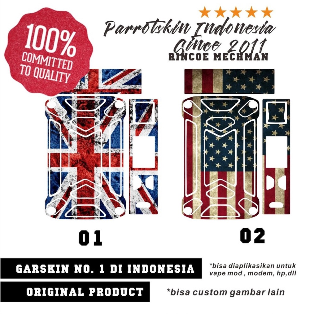 Jual PRODUK TREND Garskin Skin Mechman England Flag Edition BISA CUSTOM ...
