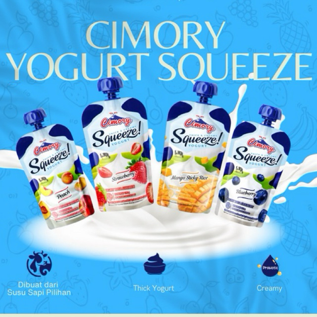 Jual Cimory Yogurt Squeeze 120gr ALL VARIAN | Shopee Indonesia